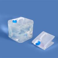 China 15L Transparent Water Bucket with Handle Drinking Bag Carrier Car Water Bag For Camping Travelling Tools With Handle Lid for sale