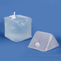 China 15L Transparent Water Bucket with Handle Drinking Bag Carrier Car Water Bag For Camping Travelling Tools With Handle Lid for sale