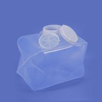 China Wide Diameter 10cm 25L Collapsible Translucent Water Bag for Camping Gear PVC Outdoor Square Container for sale