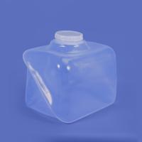 China Wide Diameter 10cm 25L Collapsible Translucent Water Bag for Camping Gear PVC Outdoor Square Container for sale