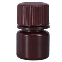 China laboratory Use PP Plastic Reagent Bottles Vials with 5ml Capacity and Screw Cap in Transparent Brown Color Sealing Type for sale
