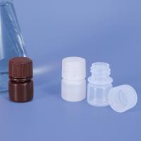 China laboratory Use PP Plastic Reagent Bottles Vials with 5ml Capacity and Screw Cap in Transparent Brown Color Sealing Type for sale