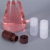 China 10ml Transparent Translucent Brown PP Bottle Wide Mouth Plastic Chemical Liquid Reagent Bottle with Logo Printing for sale