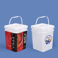 China Custom 13L Square Plastic Bucket For Silk Screen Printing And Food Grade Material From UMETASS for sale
