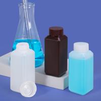 China 120ml Plastic Chemical Bottle Narrow Neck Square Plastic Bottle Good Sealing No leakage for sale