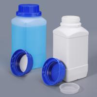 China 500ml Square Plastic Bottle Screw-cap Wide Neck Bottles for Industrial Lab Reagent Storage for sale
