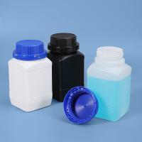China 500ml Square Plastic Bottle Screw-cap Wide Neck Bottles for Industrial Lab Reagent Storage for sale