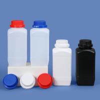 China Food-grade Plastic Bottle 1.5L Square Wide Mouth Hdpe Bottle For Chemical Reagent Ink Powder for sale