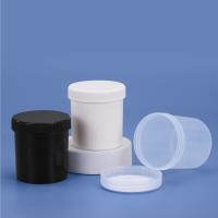 China 250ml Food Grade Plastic Jars White Black Transparent Small Plastic Pails Canning for sale