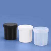 China 250ml Food Grade Plastic Jars White Black Transparent Small Plastic Pails Canning for sale