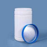 China 2L White HDPE Plastic Jar with Blue Screw Lid Seal Container Food Grade Material for Storage without Leakage for sale