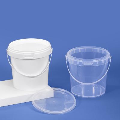 China 1.5L Lightweight Reusable Plastic Bucket Food Grade Graduated for Kitchen & Factory Use for sale