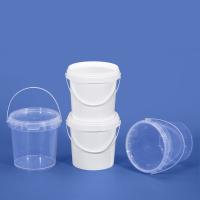 China 1.5L Lightweight Reusable Plastic Bucket Food Grade Graduated for Kitchen & Factory Use for sale