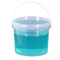 China 4L Transparent Airtight Food-Grade Plastic Bucket with Screw Lid for Honey/Candy Container for sale