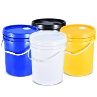 China 25L Round Plastic Bucket Large-Capacity Eco-Friendly Recyclable BPA-Free for Bulk Liquid Storage for sale