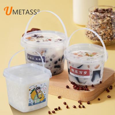 China 500ml~5L Airtight Food Grade Plastic Bubcket for Food Beverages Packaging for sale