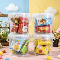 China Eco-friendly Round Plastic Buckets with Lids and Handles for Bulk Food Packaging for sale