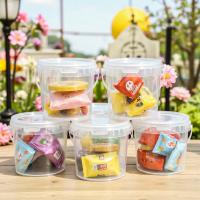 China Eco-friendly Round Plastic Buckets with Lids and Handles for Bulk Food Packaging for sale