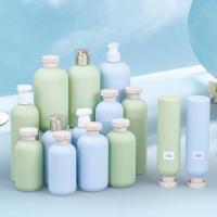 China Macaron-colored Cosmetic Empty Bottle 100~500ml Refillable Cosmetic Bottles with Pump or Flip Top Cap for sale