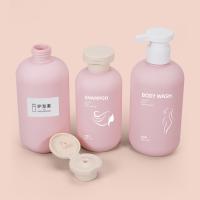 China Macaron-colored Cosmetic Empty Bottle 100~500ml Refillable Cosmetic Bottles with Pump or Flip Top Cap for sale