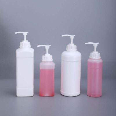 China 1L HDPE Plastic Fluorinated Bottle for Shampoo Packaging with Pump Sprayer and Customized Options for sale