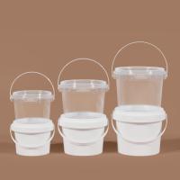China Customized Food Grade Plastic Bucket -20~100℃ Temperature Resistant 1~2L Leakproof Container with Lid Handle for Hot Drinks for sale