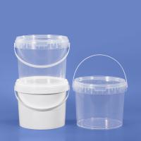 China Durable 5L Clear Plastic Buckets Art Supplies Washing Cup with Smooth Carry Handle Plastic Brush & Pen Washing Pot for sale