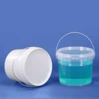 China Durable 5L Clear Plastic Buckets Art Supplies Washing Cup with Smooth Carry Handle Plastic Brush & Pen Washing Pot for sale
