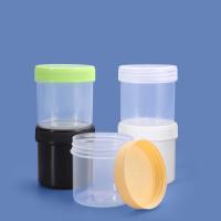 China 100ml Empty Plastic Jar With Colorful Customized Lid Food Grade Storage Clear Container Leak Proof for Liquid for sale