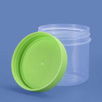 China 100ml Empty Plastic Jar With Colorful Customized Lid Food Grade Storage Clear Container Leak Proof for Liquid for sale