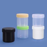 China 100ml Empty Plastic Jar With Colorful Customized Lid Food Grade Storage Clear Container Leak Proof for Liquid for sale