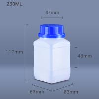 China Custom 250ml 500ml 1L Wide Neck Plastic HDPE Bottles with Inner Lid Bottles for Chemical Powder Storage & Transportation for sale