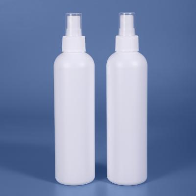 China 250ml HDPE Matte Spray Bottle Cosmetic Reusable Refillable Bottle With Sprayer Pump for Cleaning and Beauty Products for sale