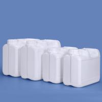 China Wholesale 3L 5L HDPE Stackable Jerry Can with Screw Cap and Foil Gasket Empty Plastic Chemical Hydrosol Storage Barrel for sale
