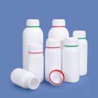 China Custom 200ml~1L White Plastic Coex Bottle with Red Green Colored Ring Around Cap for sale