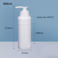 China 500ml HDPE Plastic Packaging Bottles Screw Cap Breathable Lid Empty Liquid Storage for Chemicals Screen Printed Surface for sale