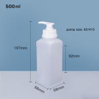China 500ml HDPE Plastic Packaging Bottles Screw Cap Breathable Lid Empty Liquid Storage for Chemicals Screen Printed Surface for sale
