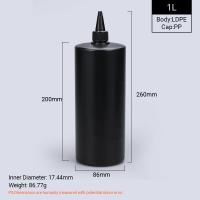China Factory Wholesale Black HDPE Liquid Super Glue Medicine Bottle Squeeze Dropper Anti-corrosion Screen Printing Surface Treatment for sale