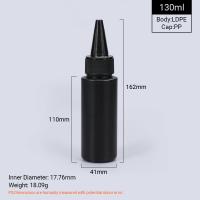 China Factory Wholesale Black HDPE Liquid Super Glue Medicine Bottle Squeeze Dropper Anti-corrosion Screen Printing Surface Treatment for sale