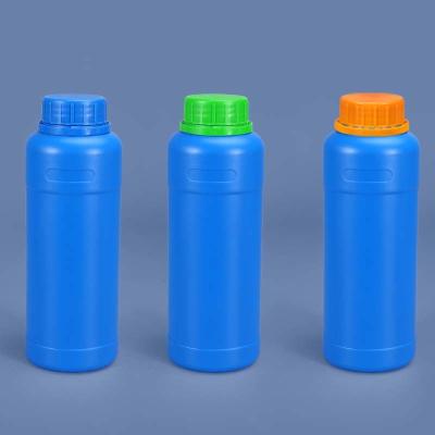 China Wholesale Leakproof Transparent Plastic HDPE Bottles Food Grade PE Bottle for Chemical Liquid with Colorful Anti-theft Cap for sale