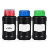China Wholesale Leakproof Transparent Plastic HDPE Bottles Food Grade PE Bottle for Chemical Liquid with Colorful Anti-theft Cap for sale