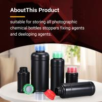 China Wholesale Leakproof Transparent Plastic HDPE Bottles Food Grade PE Bottle for Chemical Liquid with Colorful Anti-theft Cap for sale