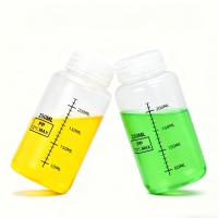 China New Design Food Grade PP Clear Plastic Bottle With Scale Line Wide Neck Liquid Container for Chemical for sale