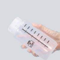 China New Design Food Grade PP Clear Plastic Bottle With Scale Line Wide Neck Liquid Container for Chemical for sale