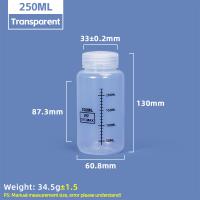 China New Design Food Grade PP Clear Plastic Bottle With Scale Line Wide Neck Liquid Container for Chemical for sale