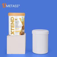 China 2L Reliable White HDPE Plastic Jar with Screw Lid Seal Container Food Grade Material for Storage for sale