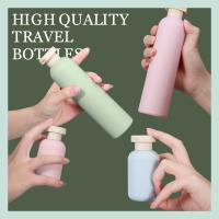 China Luxury Green Blue Pink 100~500ml Minisize Cosmetic Skincare Shampoo Conditioner Body Lotion Squeeze Travel Bottle with Flip Top Cap for sale