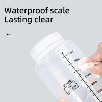 China New Design Graduated Bottle Food Grade PP Clear Plastic Bottle With Scale Line Wide Neck Liquid Container for Chemical for sale