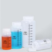 China 250mL 500mL 1L PP Clear Wide Mouth Round Graduated Bottles with Scale Lines Non Toxic Leak Resistant Jars for Household Filling for sale