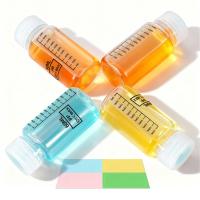 China 250mL 500mL 1L PP Clear Wide Mouth Round Graduated Bottles with Scale Lines Non Toxic Leak Resistant Jars for Household Filling for sale